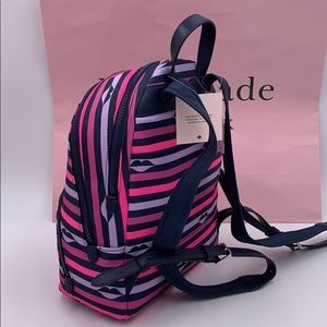 kate spade | Bags | Kate Spade Karissa Nylon Lip Print Md Backpack ...
